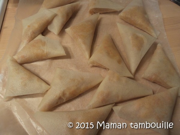 Samoussas aux crevettes Maman Tambouille