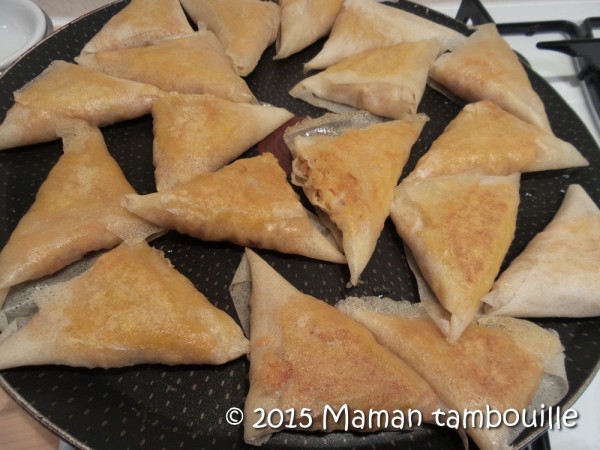 Samoussas aux crevettes Maman Tambouille