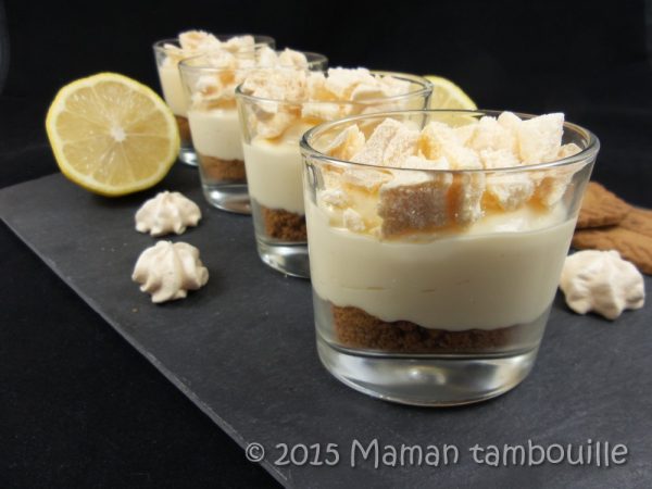 Verrine citron speculoos Maman Tambouille