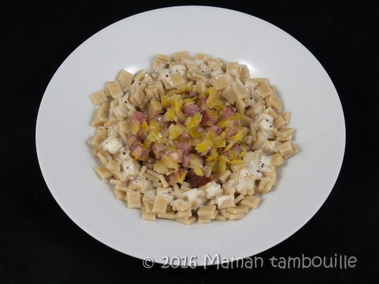 Fondue de poireaux et Morteau, crozets sauce reblochonne Maman Tambouille