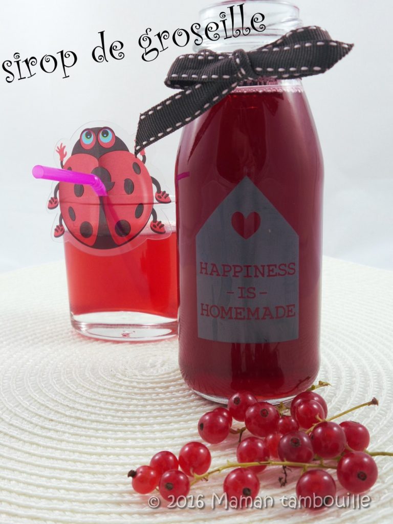 Sirop de groseille Maman Tambouille