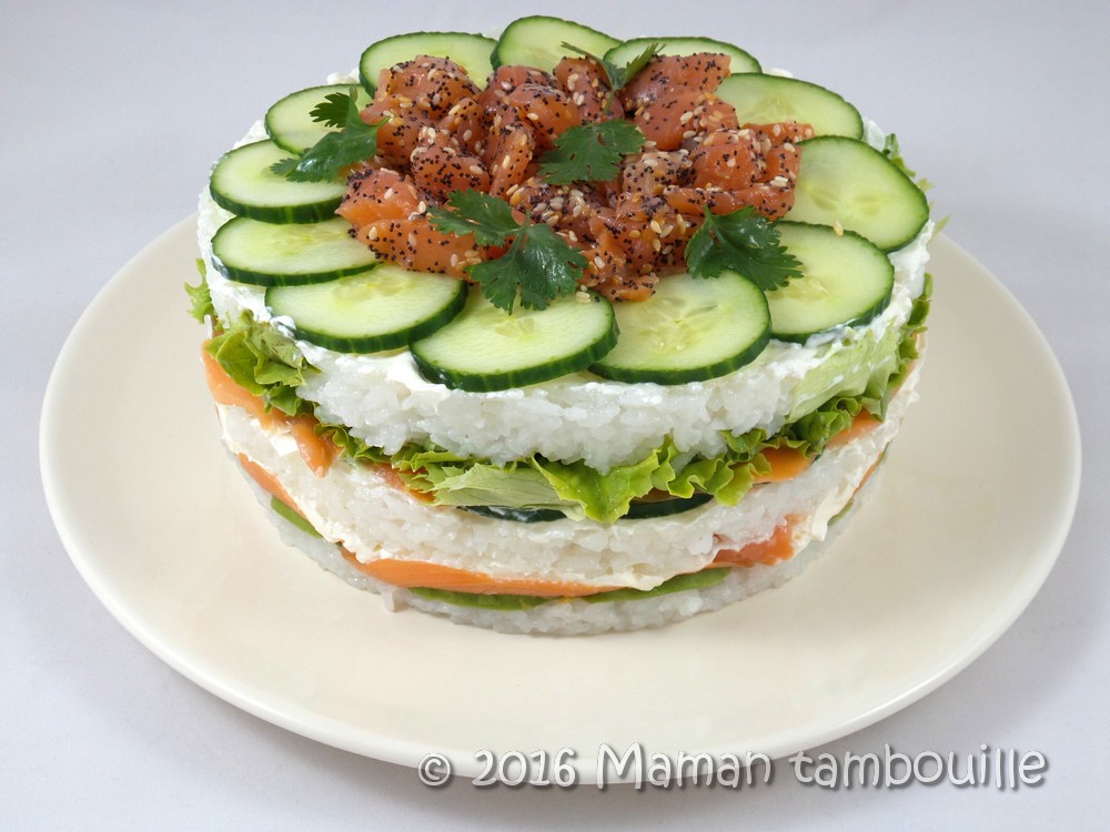 Sushi cake Maman Tambouille