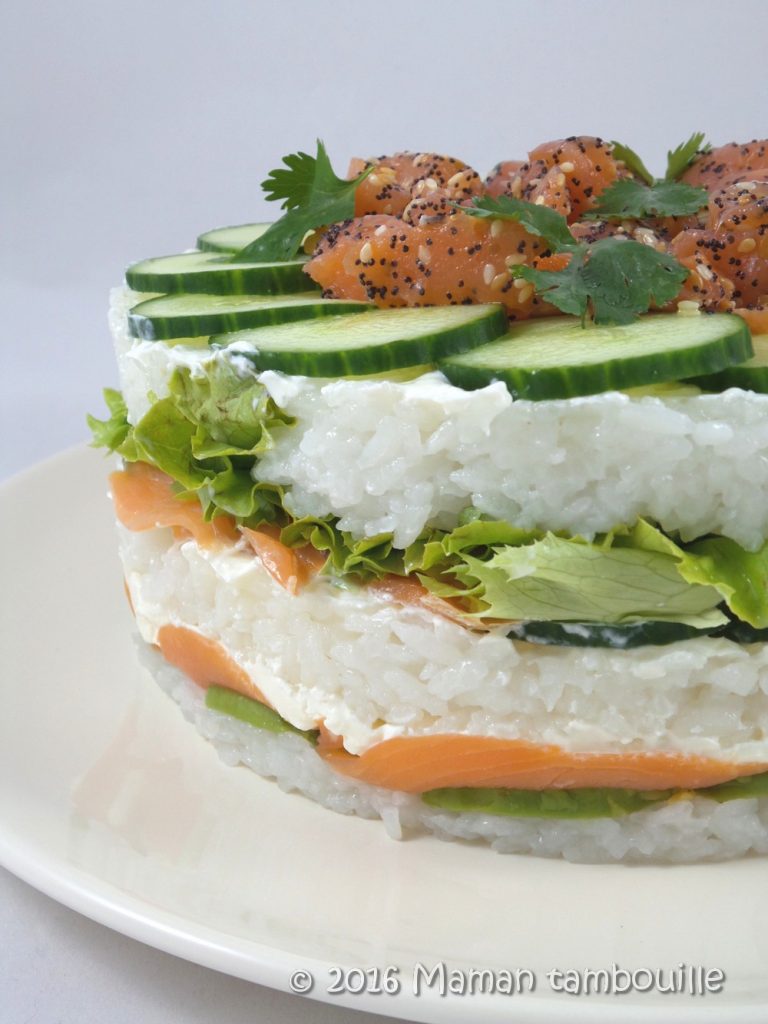 Sushi cake Maman Tambouille