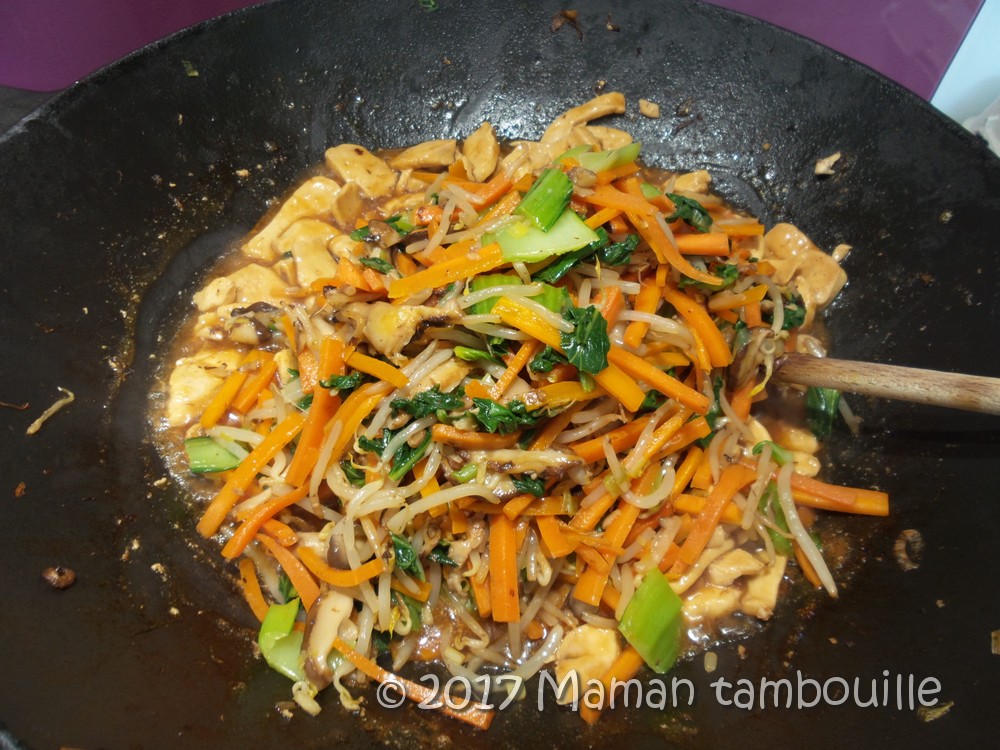 Wok de poulet teriyaki Maman Tambouille