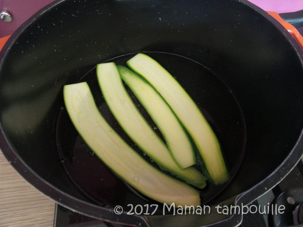 Roulés de courgette mozzarella marinée Maman Tambouille