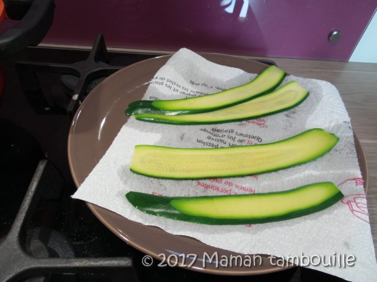 Roulés de courgette mozzarella marinée Maman Tambouille