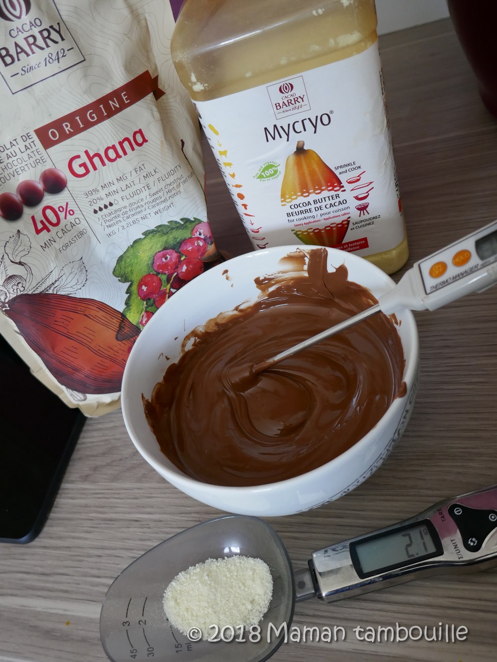 Cubes de chocolat fourrés Maman Tambouille