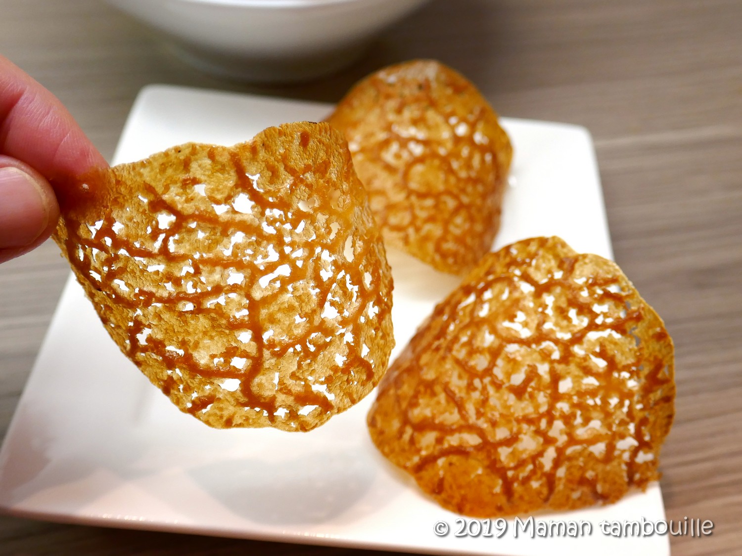 Tuiles dentelles sucrées Maman Tambouille