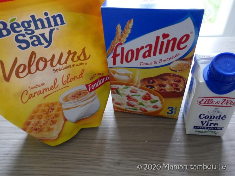 Crème de floraline au caramel Maman Tambouille