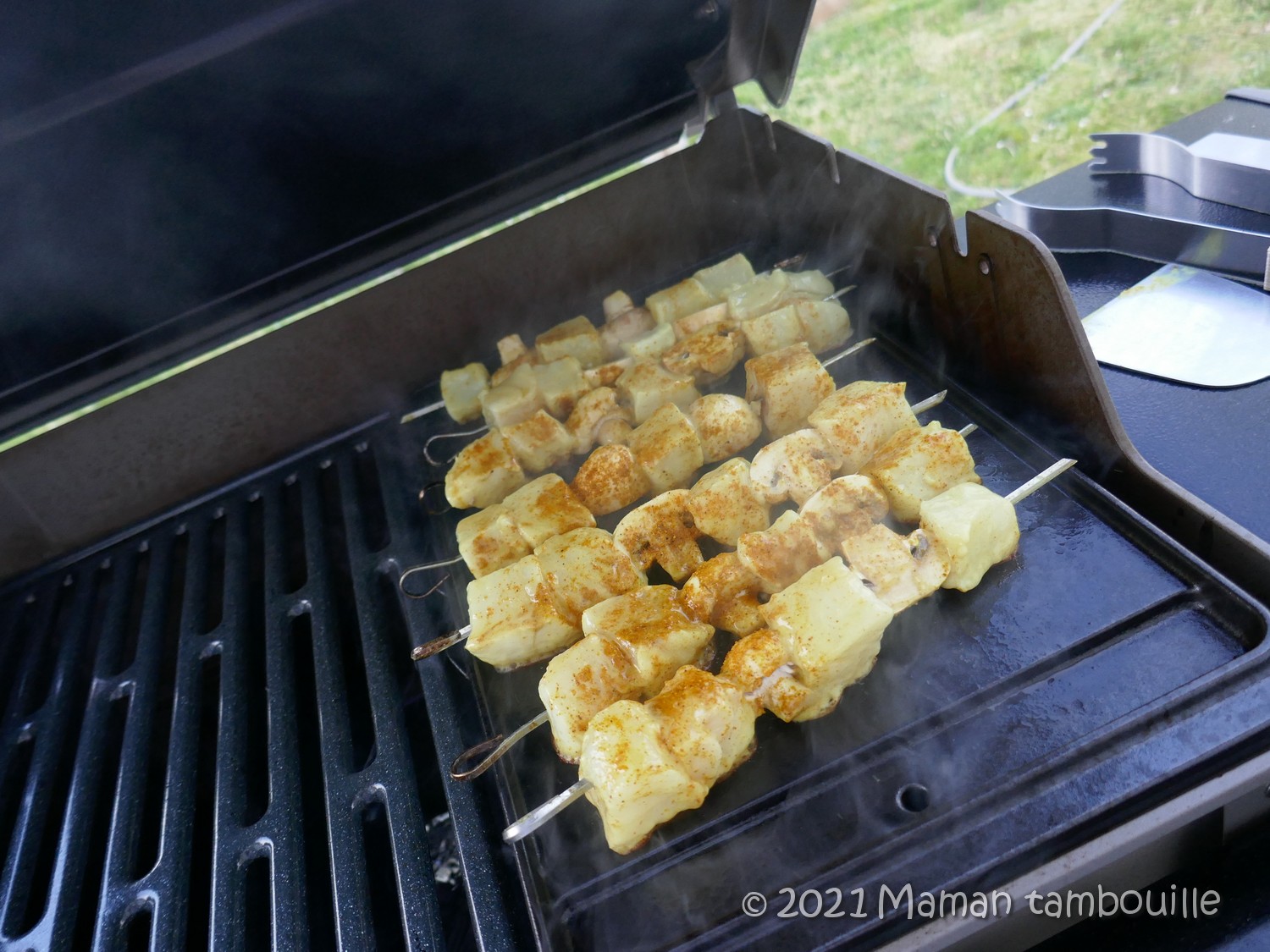 Brochette de poisson à la plancha Maman Tambouille