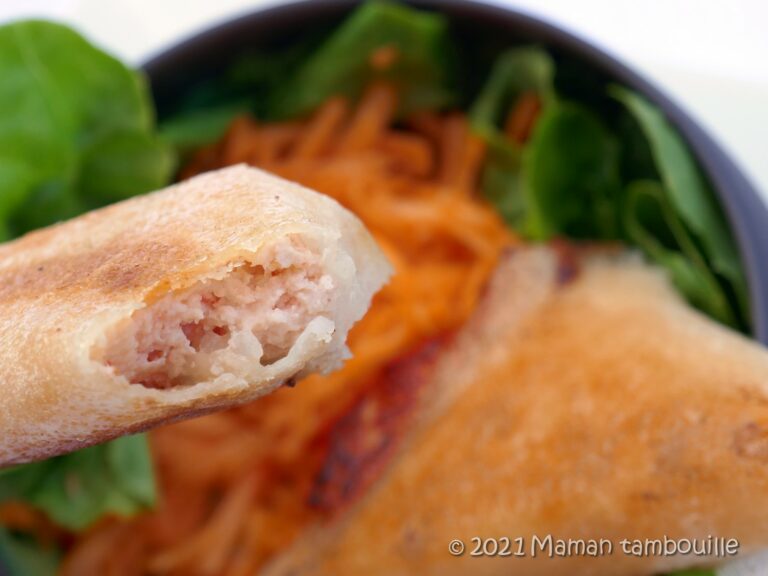 Samoussa aux crevettes et fromage frais Maman Tambouille