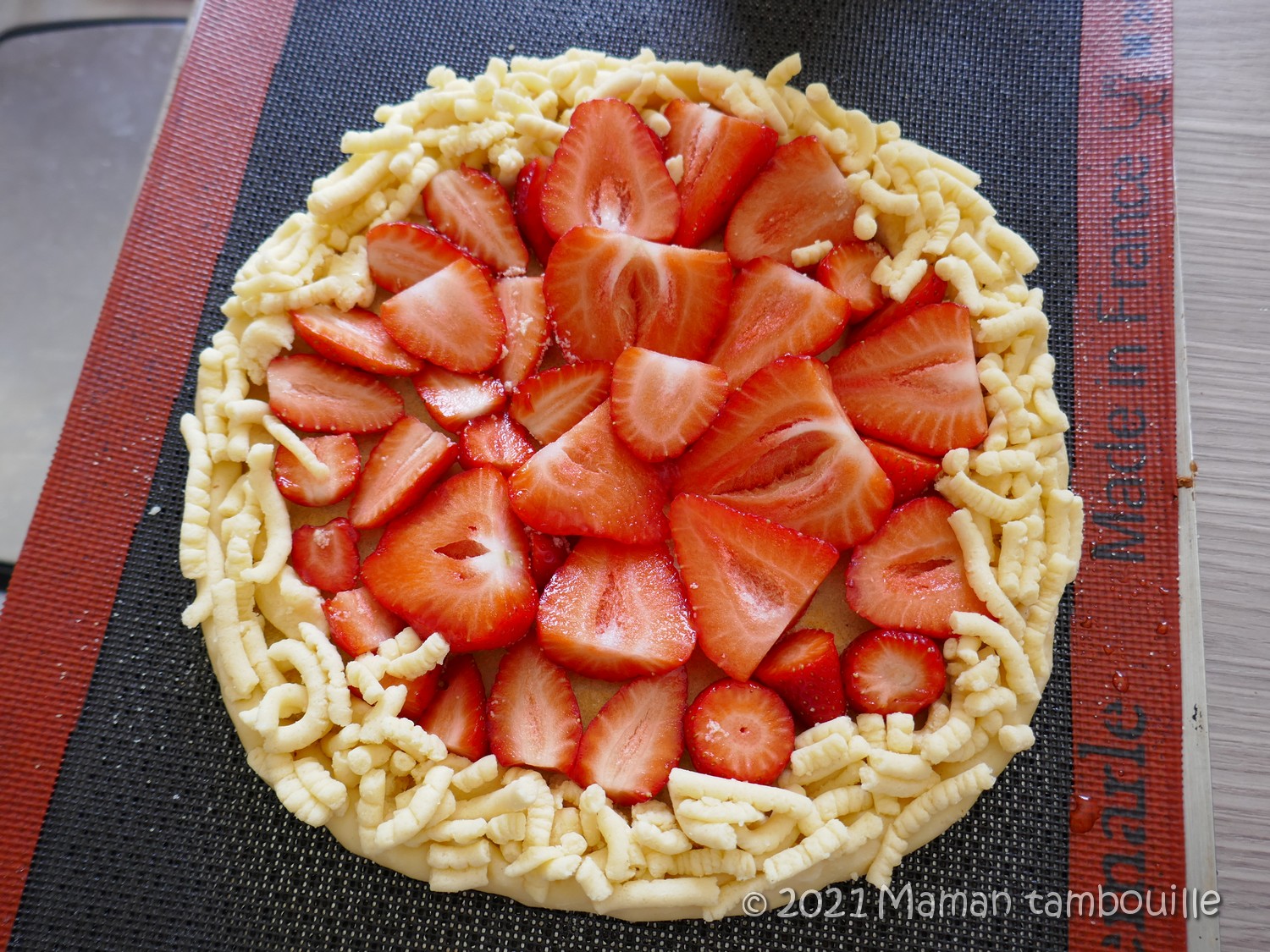 Tarte rustique aux fraises Maman Tambouille