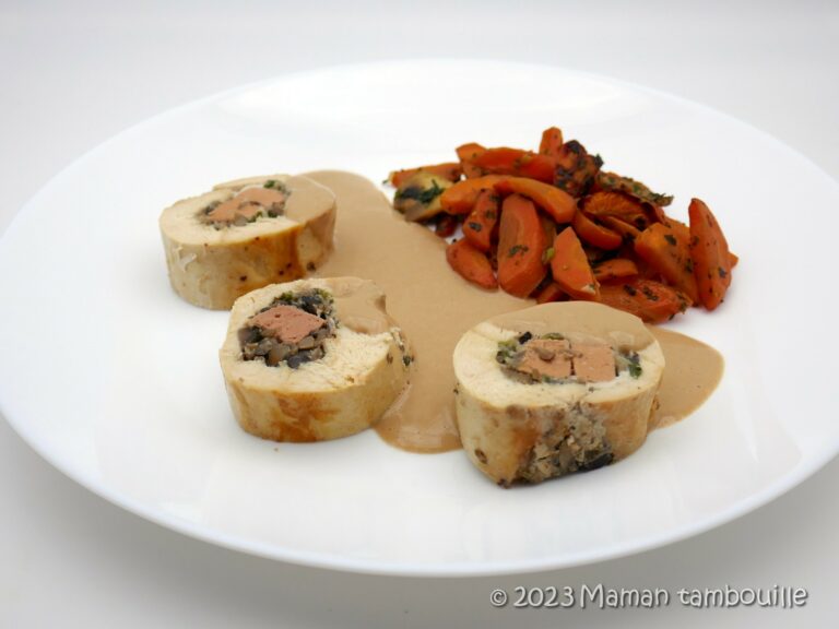 Ballotine de volaille à la mousse de canard Maman Tambouille